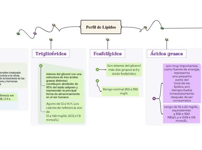 Perfil de Lípidos - Mind Map